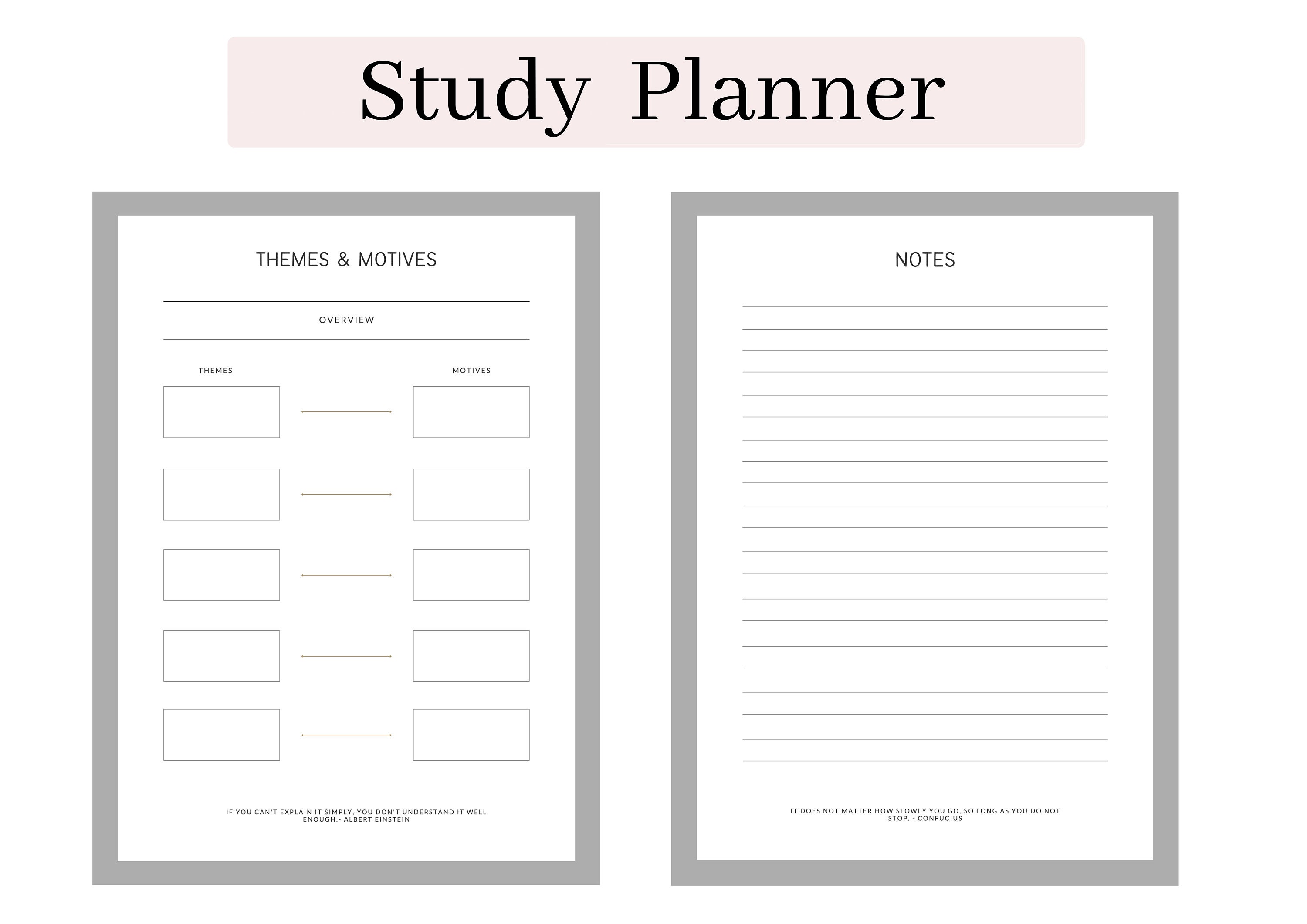 Digital Student Planner Lern Planer für Organisation Student Organizer ...