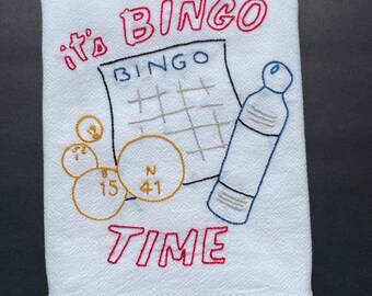 Bingo Kitchen Towel - Etsy