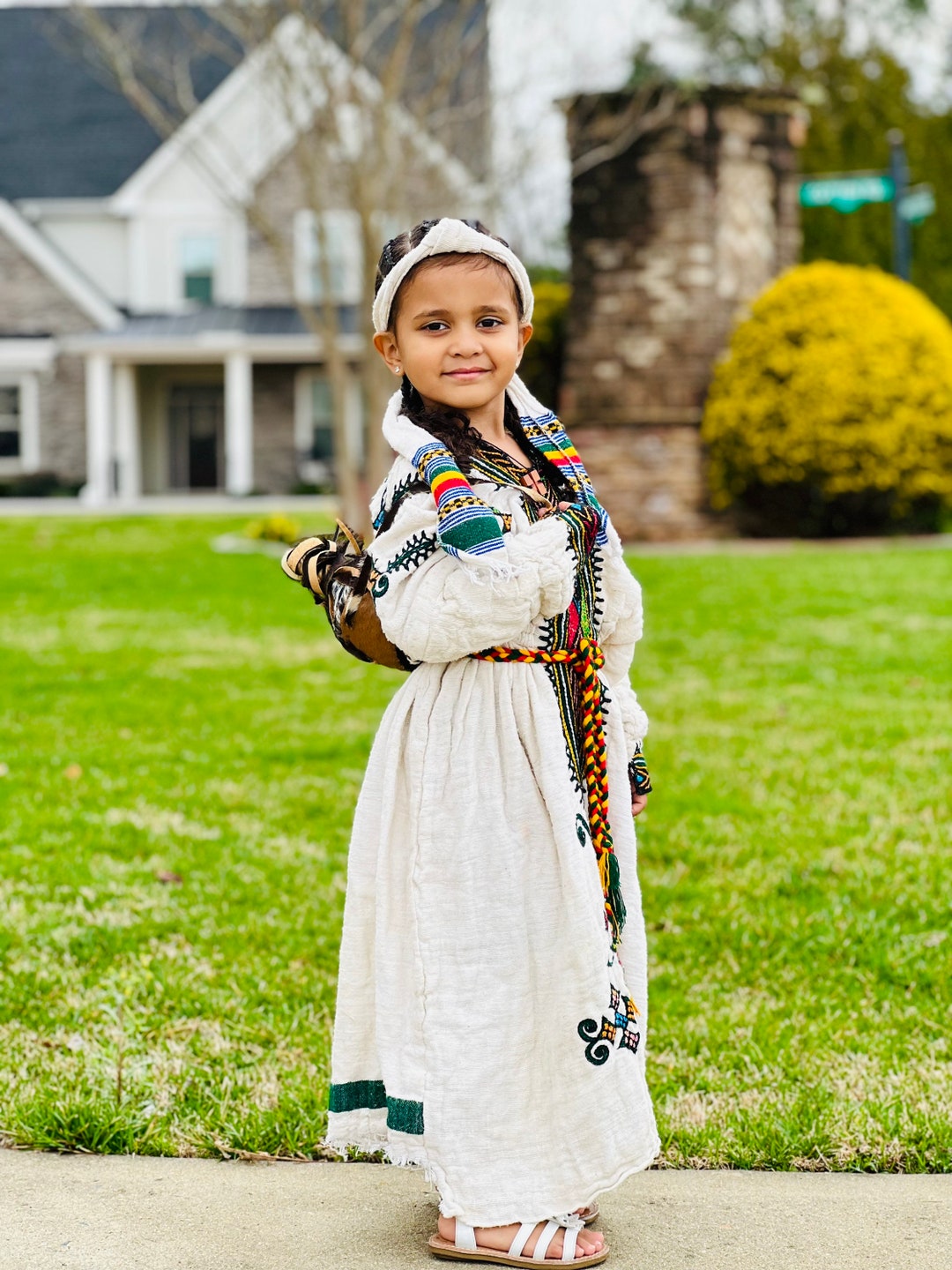 Ethiopian Habesha Girl’s Traditional Gonder Dress Kemp’s 5T 7T 100 ...