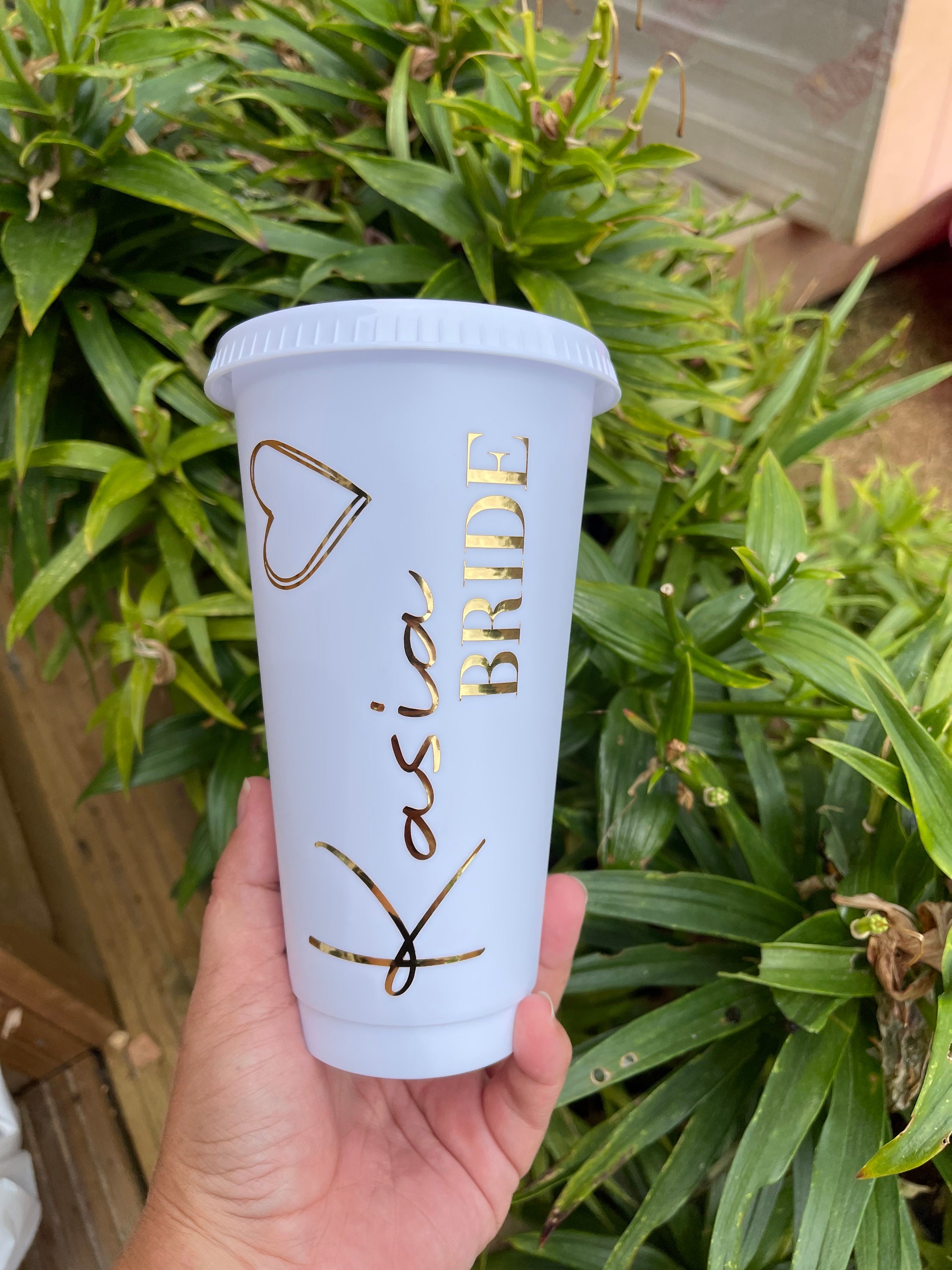 Daisy Pink Personalised Cold Cup With Straw Starbucks - Etsy UK