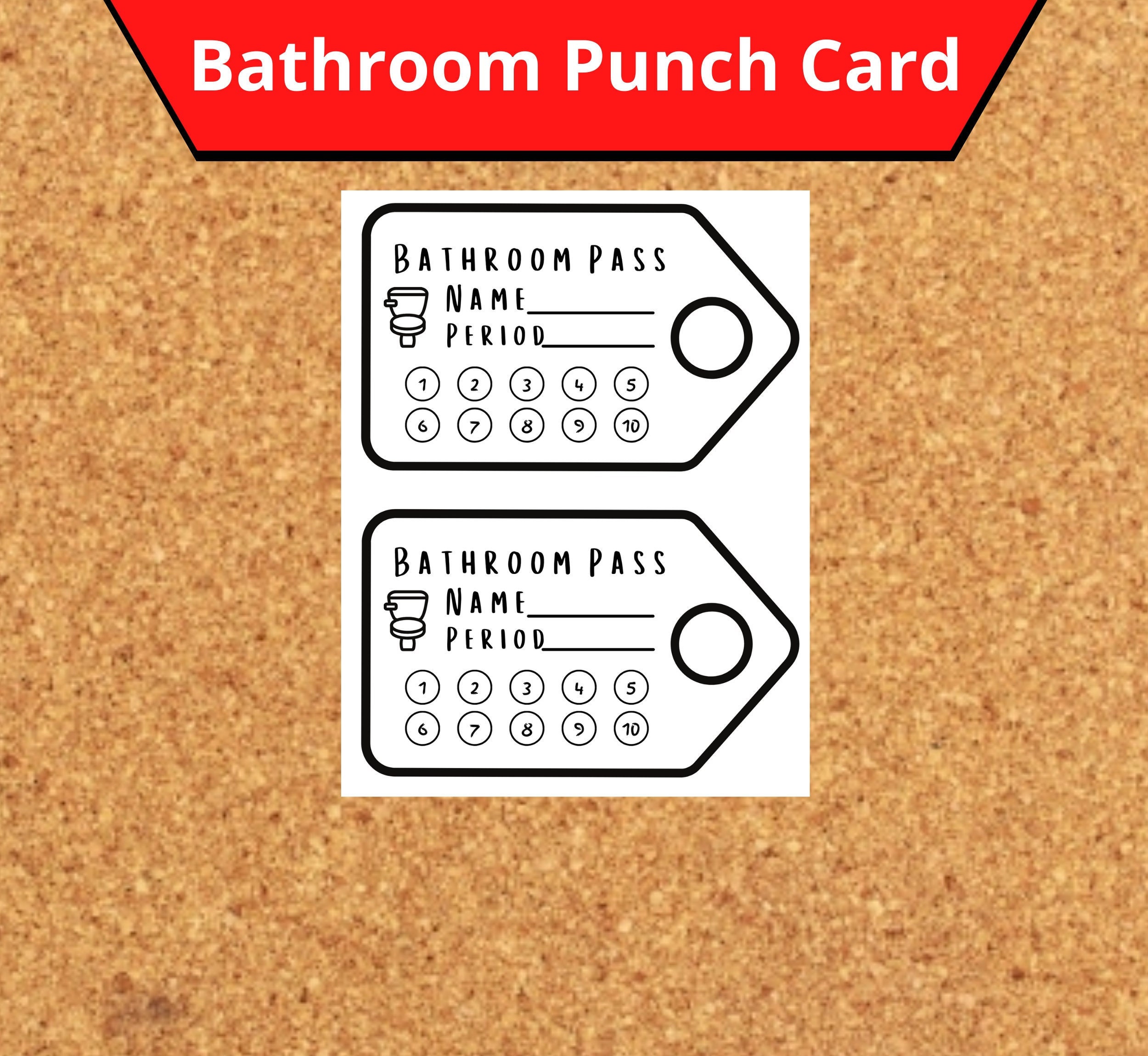 Bathroom Pass Clip Art