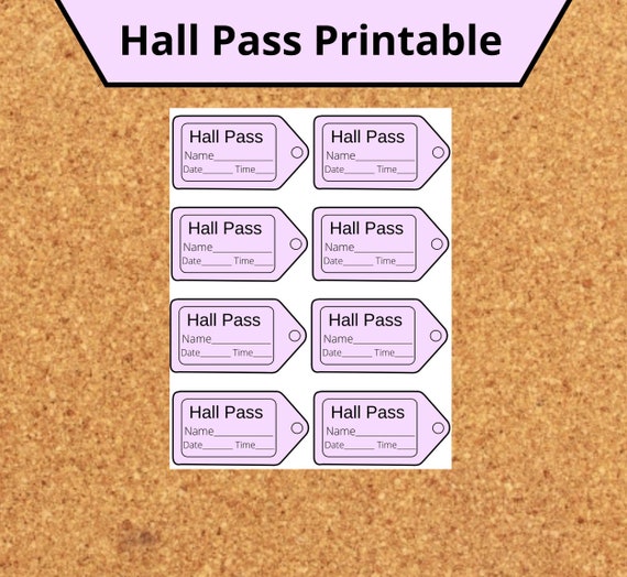 School Pass Template