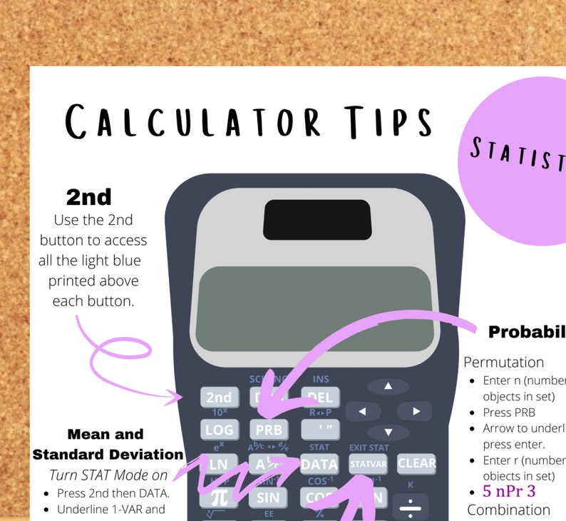 Statistics and Probability Calculator Tips, Prob and Stats Calculator ...