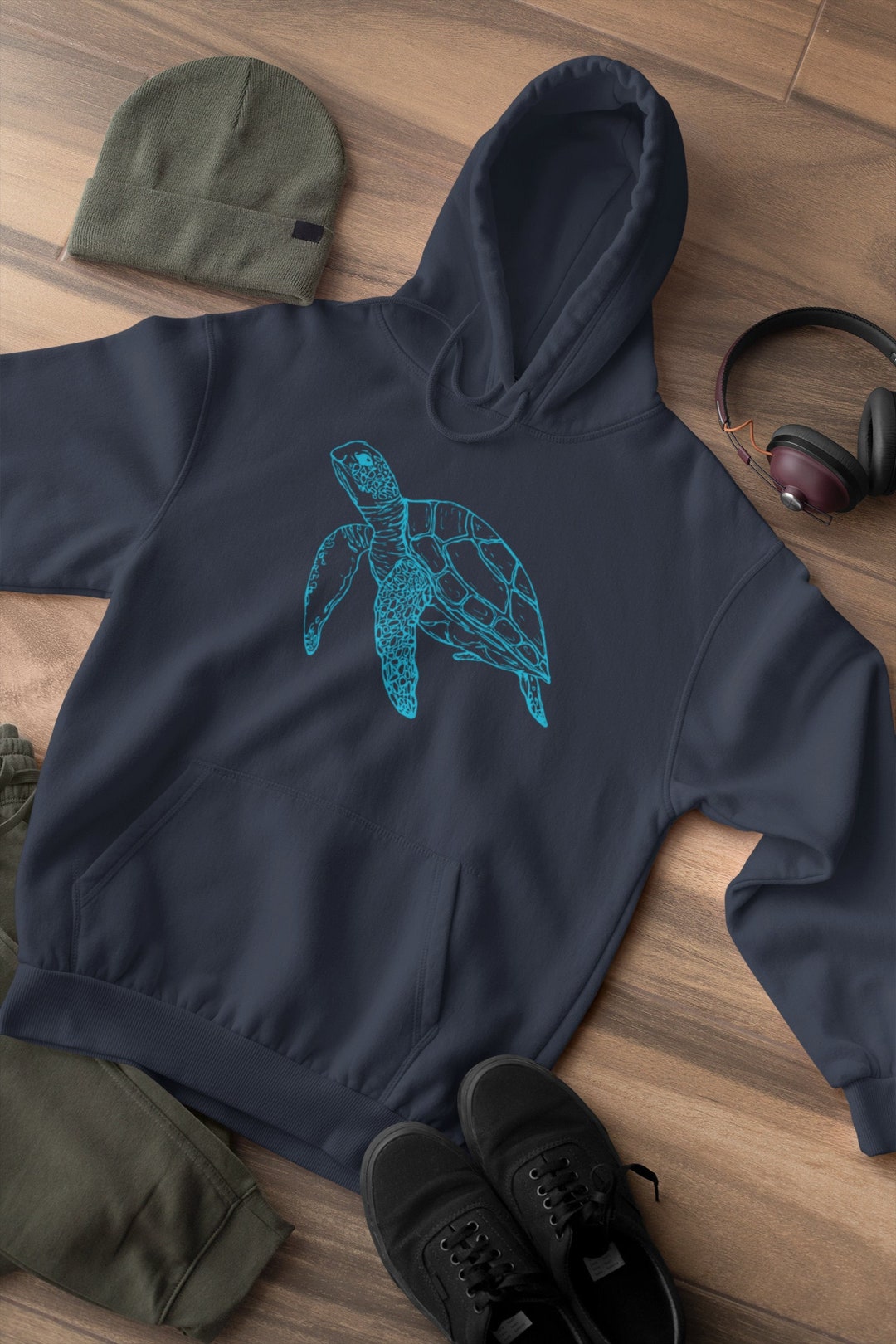 Kid's Turtle Fleece Hoodie, Youth's Turtle Hoodie, Children's Turtle ...