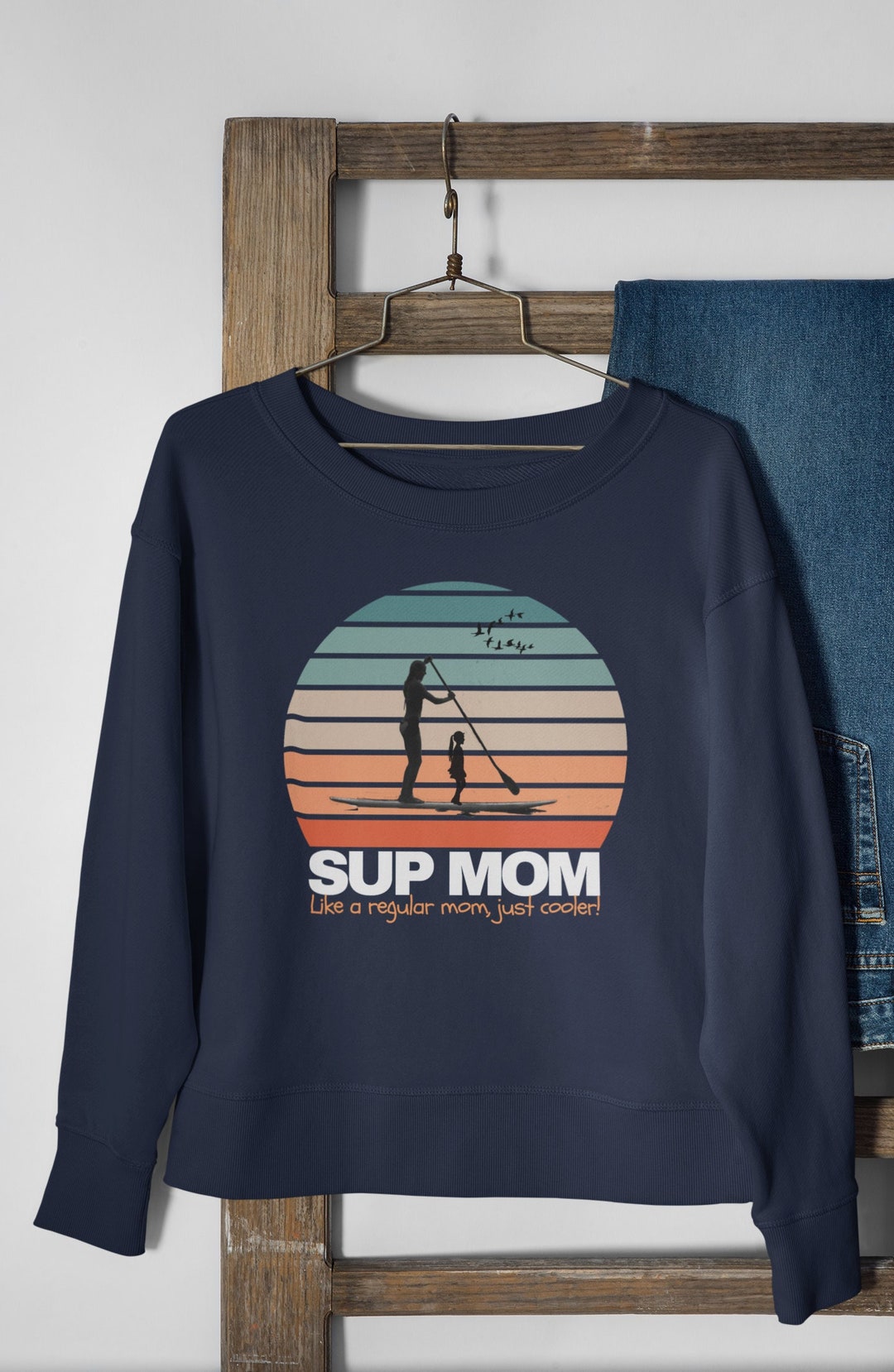 Customisable SUP Mom/mum Hoodie, Personalised Paddle Tshirt, Custom SUP ...
