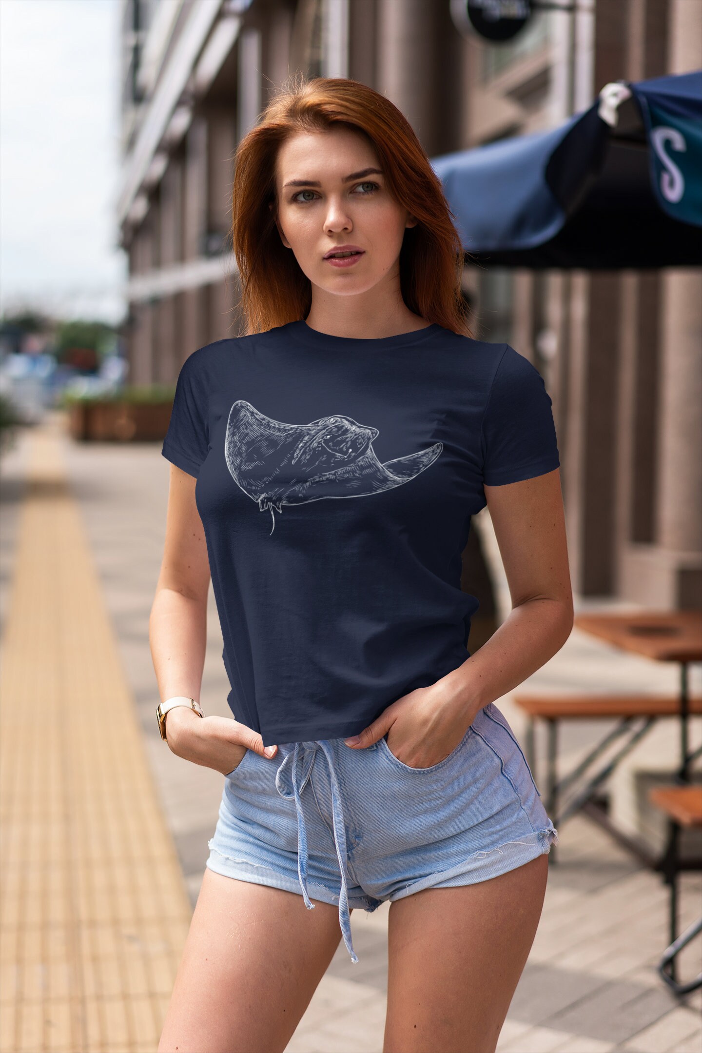 Unisex Manta Ray T-shirt, Stingray Tee, Stingray Manta Ray Tshirt, Scuba Gift, Stingray Gift ...