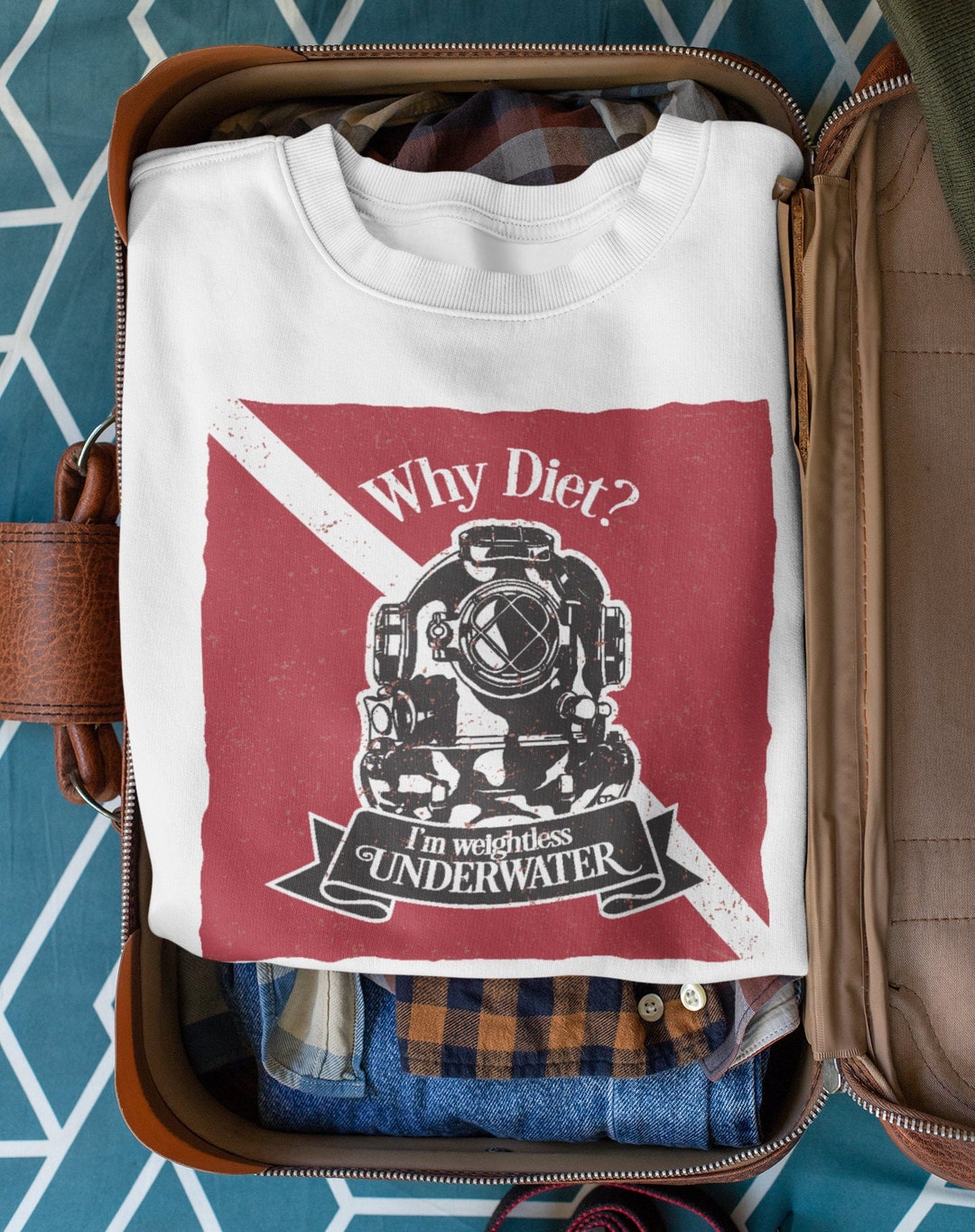 Why Diet? Funny Scuba Diving T Shirt, Scuba Hoodie, Dive Sweatshirt ...