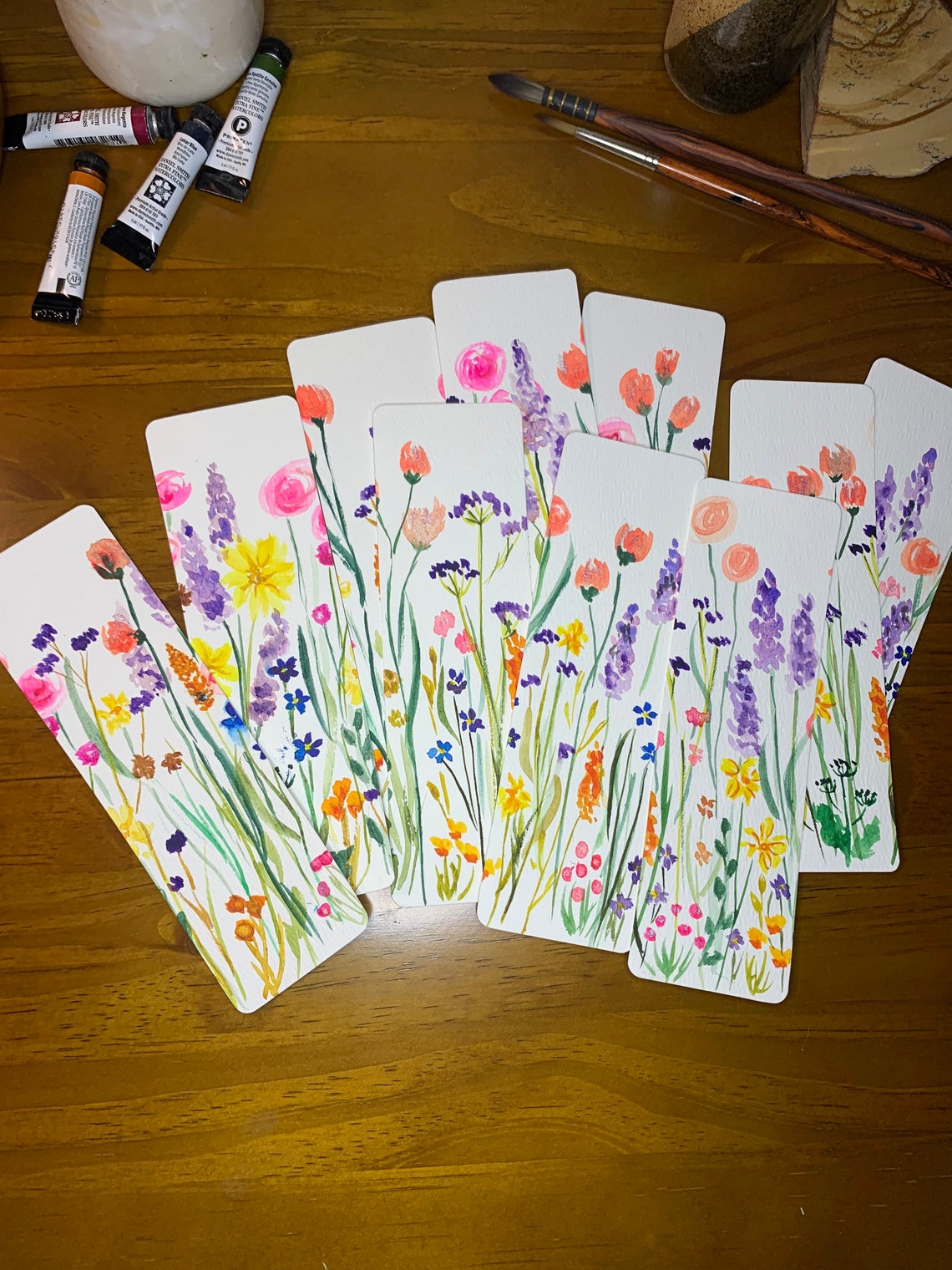 Wild Flower Bookmarks | Nature Book Marks | Watercolor | Illustrated ...