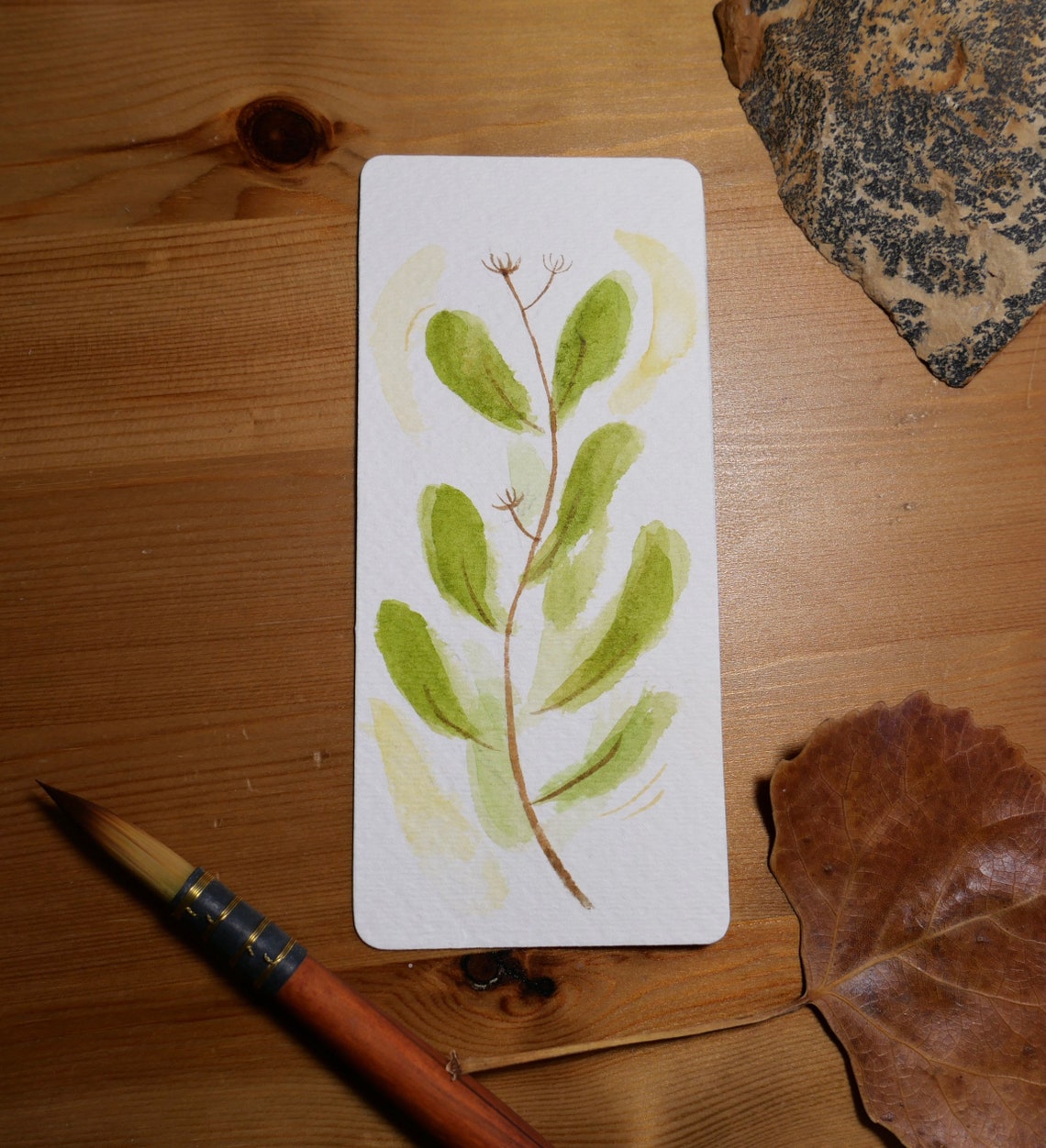 Whimsical Leaf Bookmarks | Nature Book Marks | Watercolor | Illustrated ...