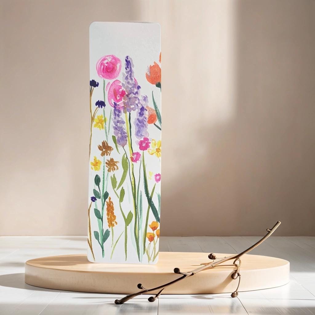 Wild Flower Bookmarks | Nature Book Marks | Watercolor | Illustrated ...
