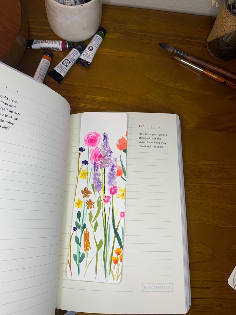 Wild Flower Bookmarks | Nature Book Marks | Watercolor | Illustrated ...