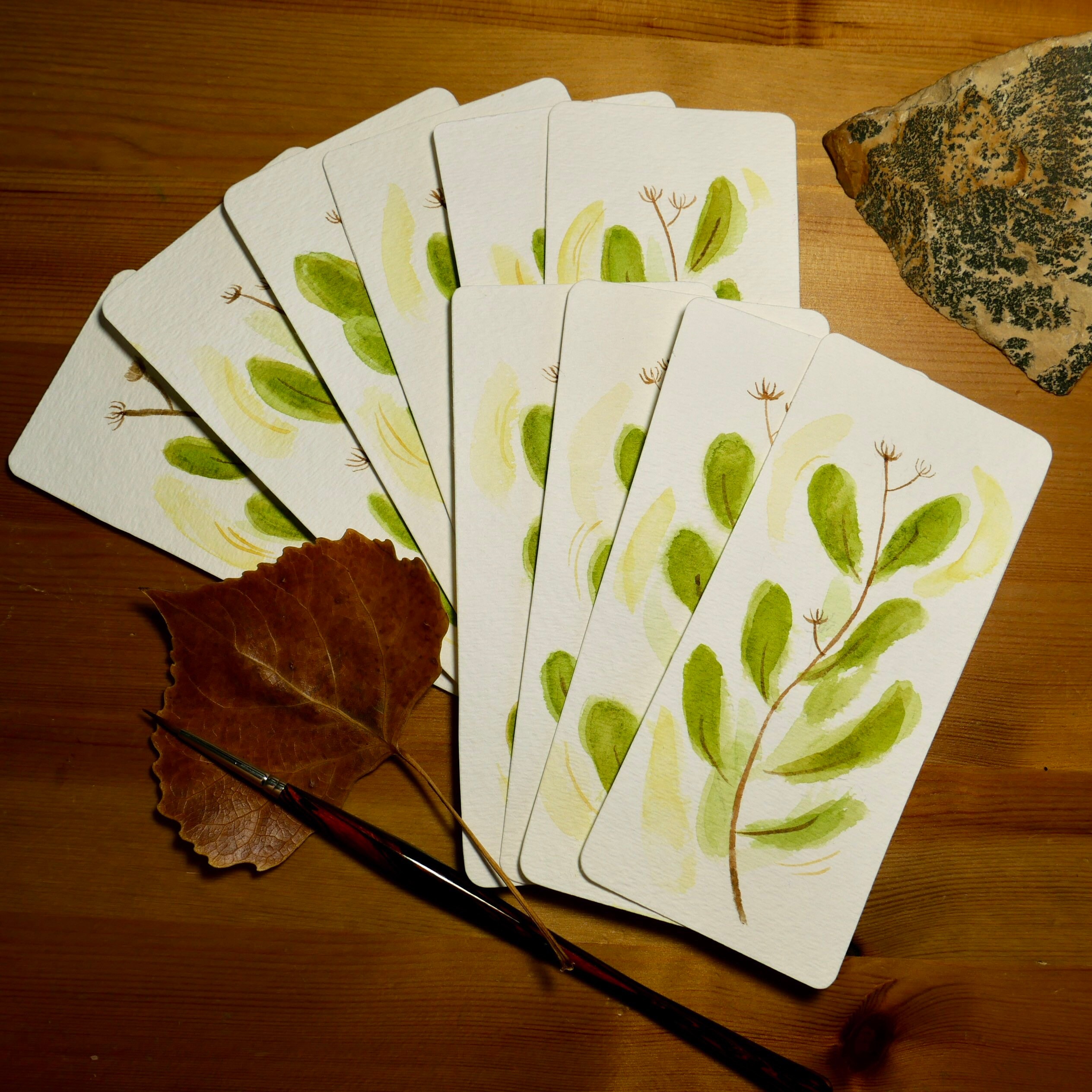 Whimsical Leaf Bookmarks | Nature Book Marks | Watercolor | Illustrated ...