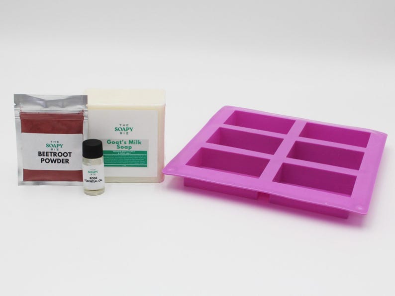 The Soapy Biz Soap Making Kit – Beetroot and Rose | DIY Goat Milk Soap ...
