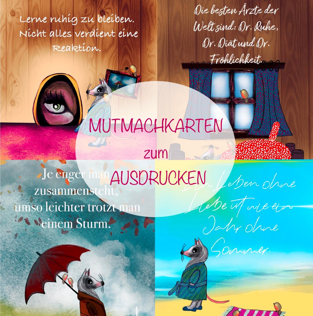 8 Encouragement Cards PDF to Print Out - Etsy