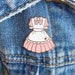 Maid Uniform Enamel Pin, Hard Enamel Pin, Kawaii Pin, Harajuku Fashion ...