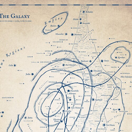 Star Wars Galaxy Map - Etsy