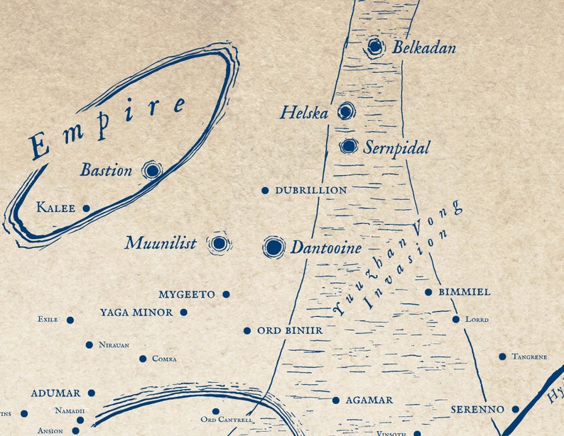 Star Wars Galaxy Map - Etsy