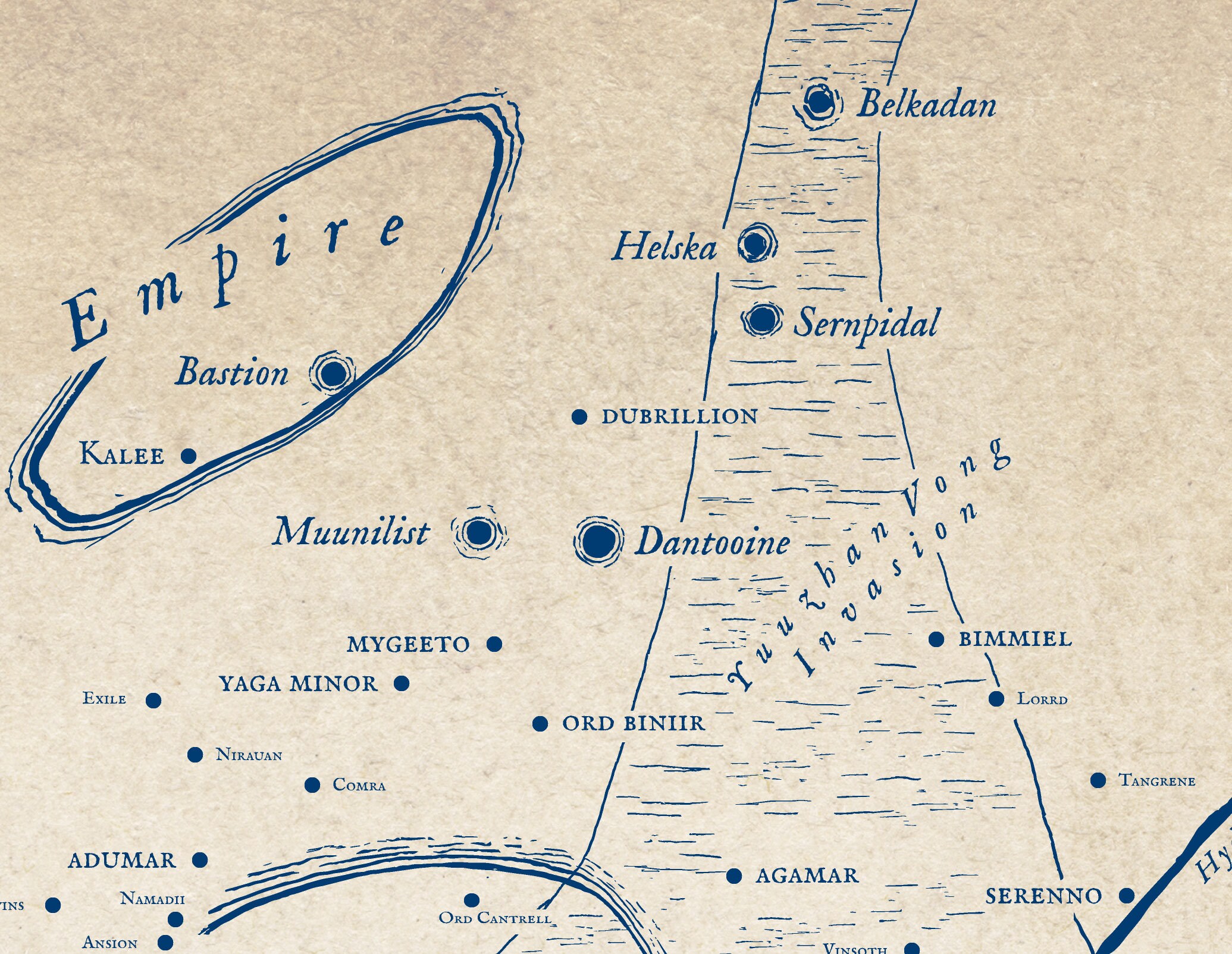 Mapa de la galaxia de Star Wars - Etsy España