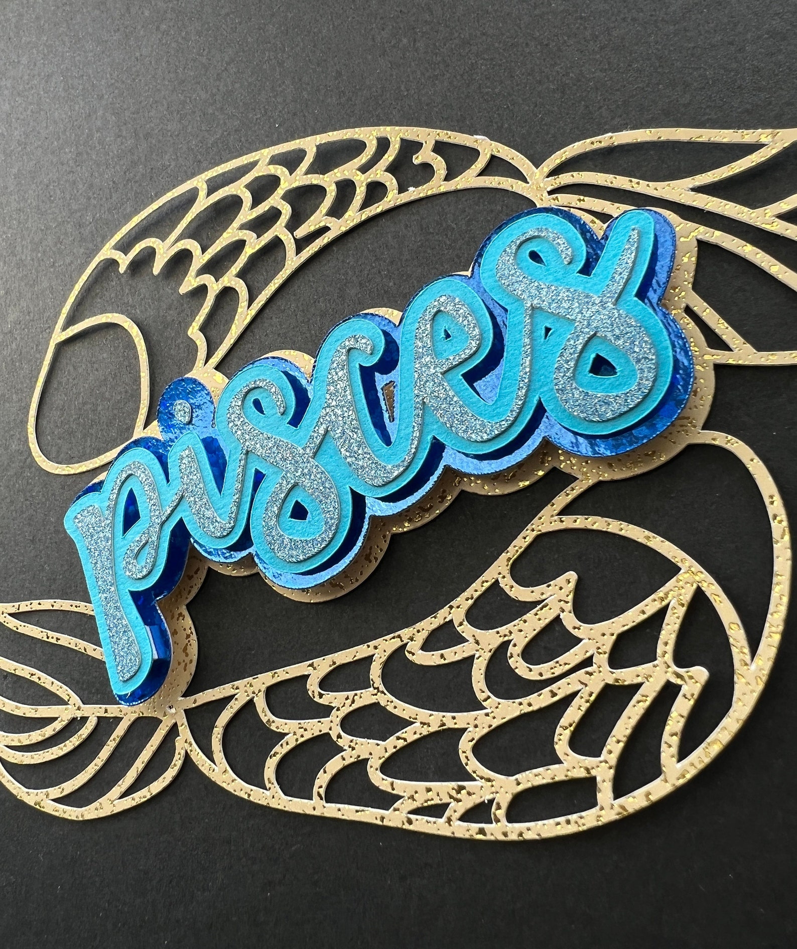 Pisces Birthday Cake Topper - Etsy
