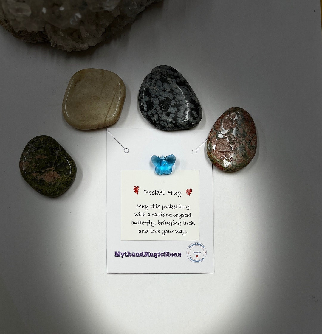 Crystal Butterfly Pocket Hug, Good Luck Charm - Etsy