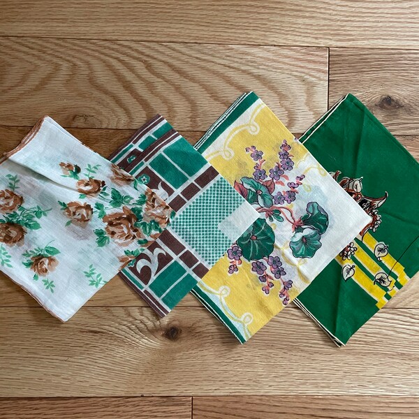 Green Handkerchief - Etsy