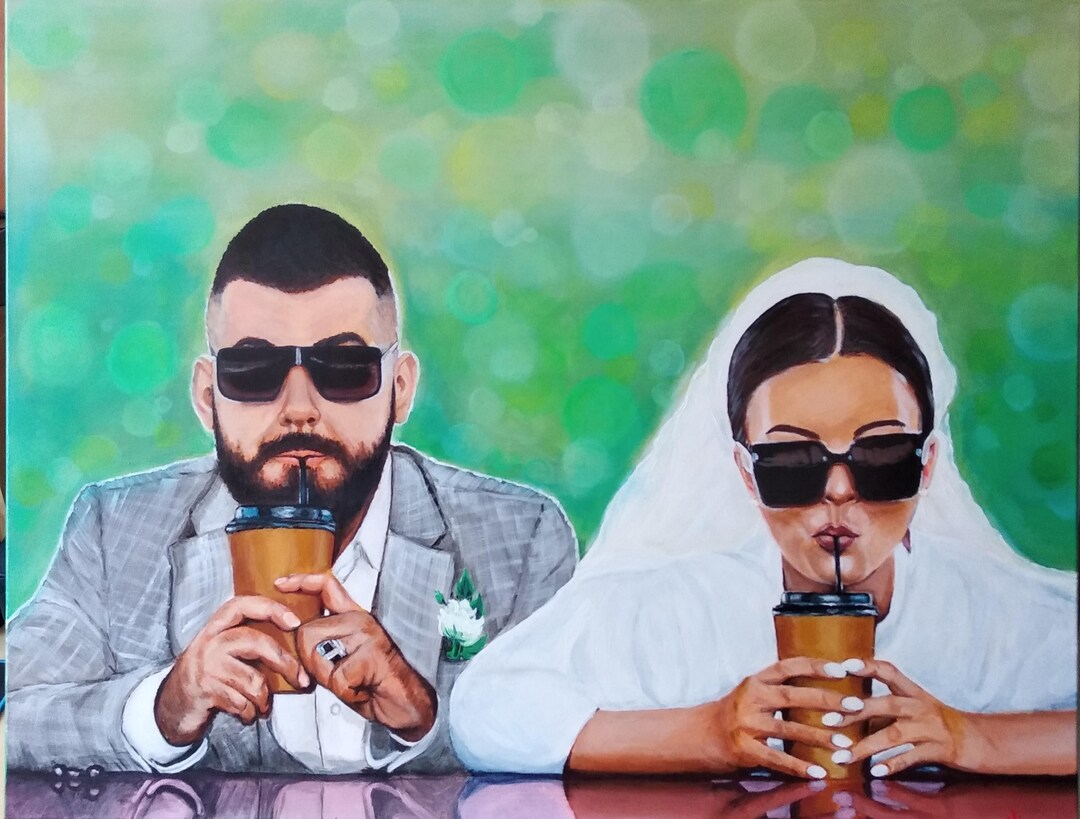 Custom Portrait Handmade Painting Original Art Oil on Canvas From Your ...