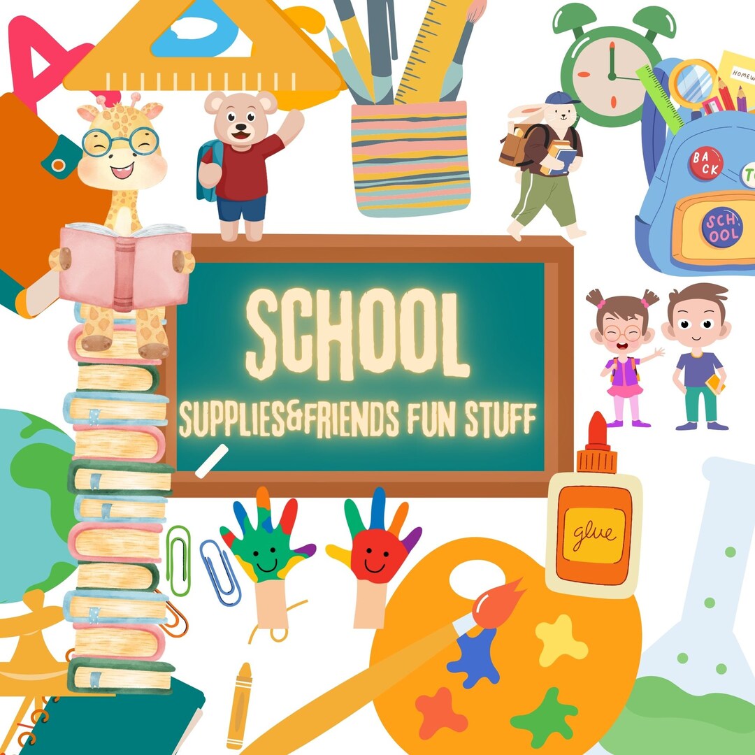 School PNG Cute Little PNG Clipart 100 Graphics Back to - Etsy Australia