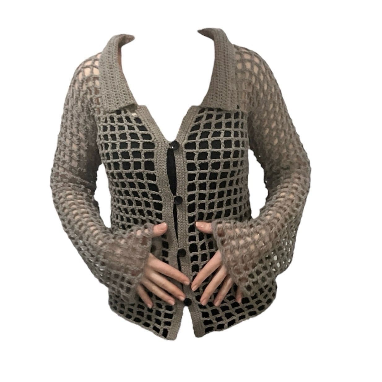 Crochet Mesh Shirt | PDF Pattern , Easy Crochet Pattern,mesh Shirt ...