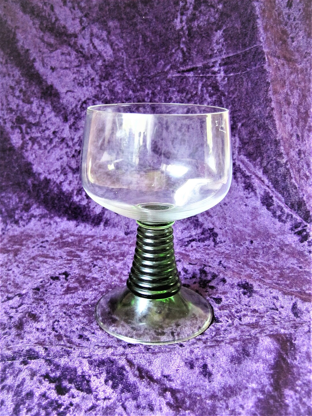 Vintage Rastal Wine Glass Roman Red Wine Glass With Green Foot. 250 Ml ...