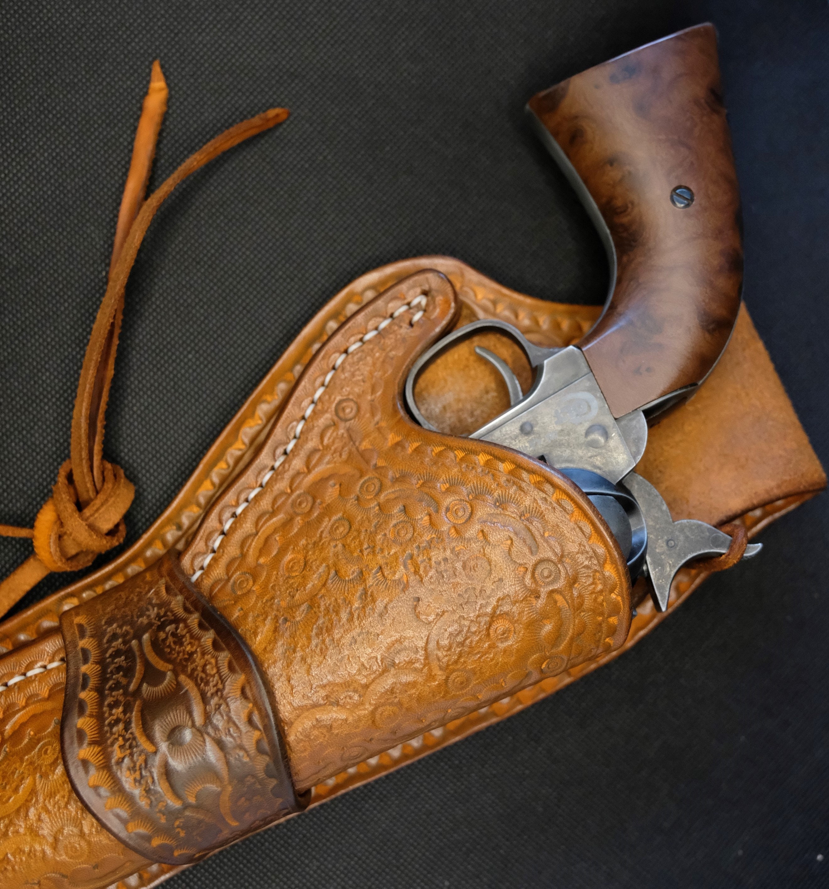 Old West Single Action Pistol Holster. Wild West Gun Holster for 4.75 5 ...