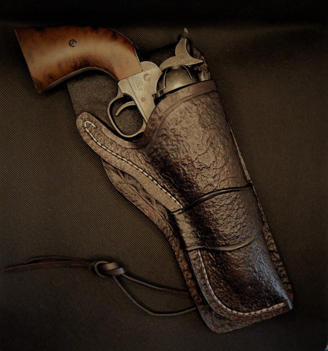 Colt 45 Single Action Pistol Holster. Wild West Gun Holster for 4.75 5. ...
