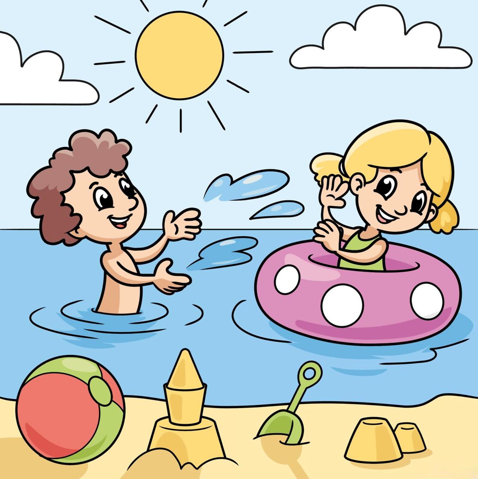 Summertime Matching Worksheets - Etsy