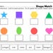 Summertime Matching Worksheets - Etsy
