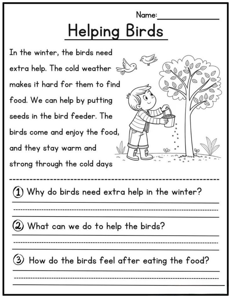 Elementary Reading Worksheets - Etsy Canada