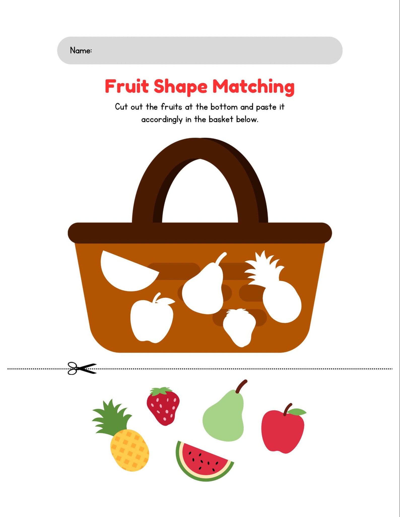 Summertime Matching Worksheets - Etsy