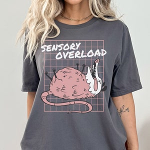 Sensory Overload Possum Neurodiversity Shirt Funny ADHD Merch Adult ...