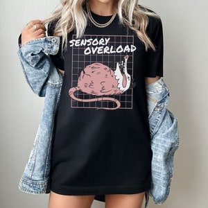 Sensory Overload Possum Neurodiversity Shirt Funny ADHD Merch Adult ...