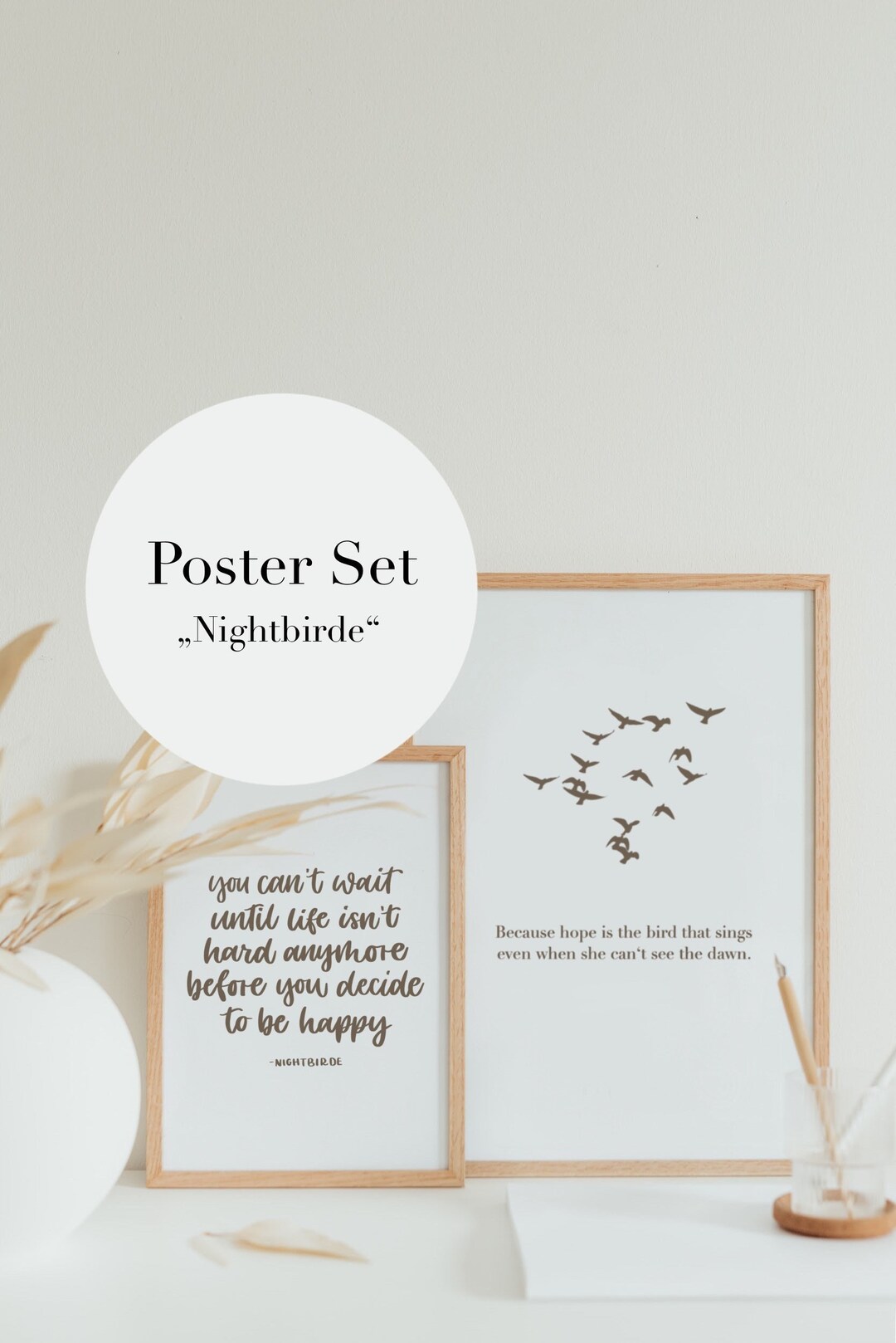 Inspirational Poster Set nightbirde - Etsy