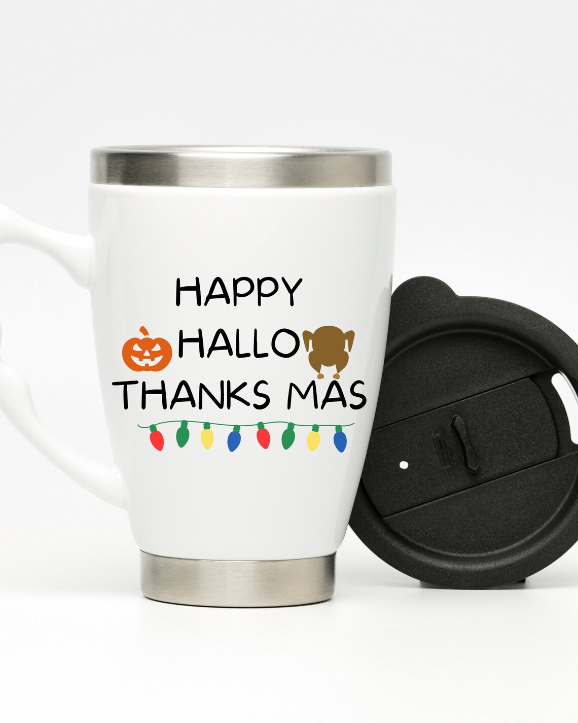 Funny Holiday Svg, Funny Svg, Happy Hallow Thanks Mas Svg, Halloween ...