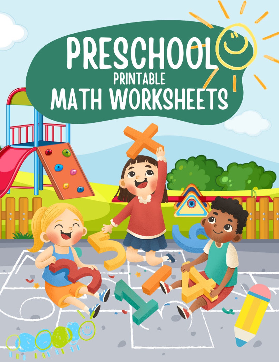 30 Preschool Math Printable Worksheets - Etsy