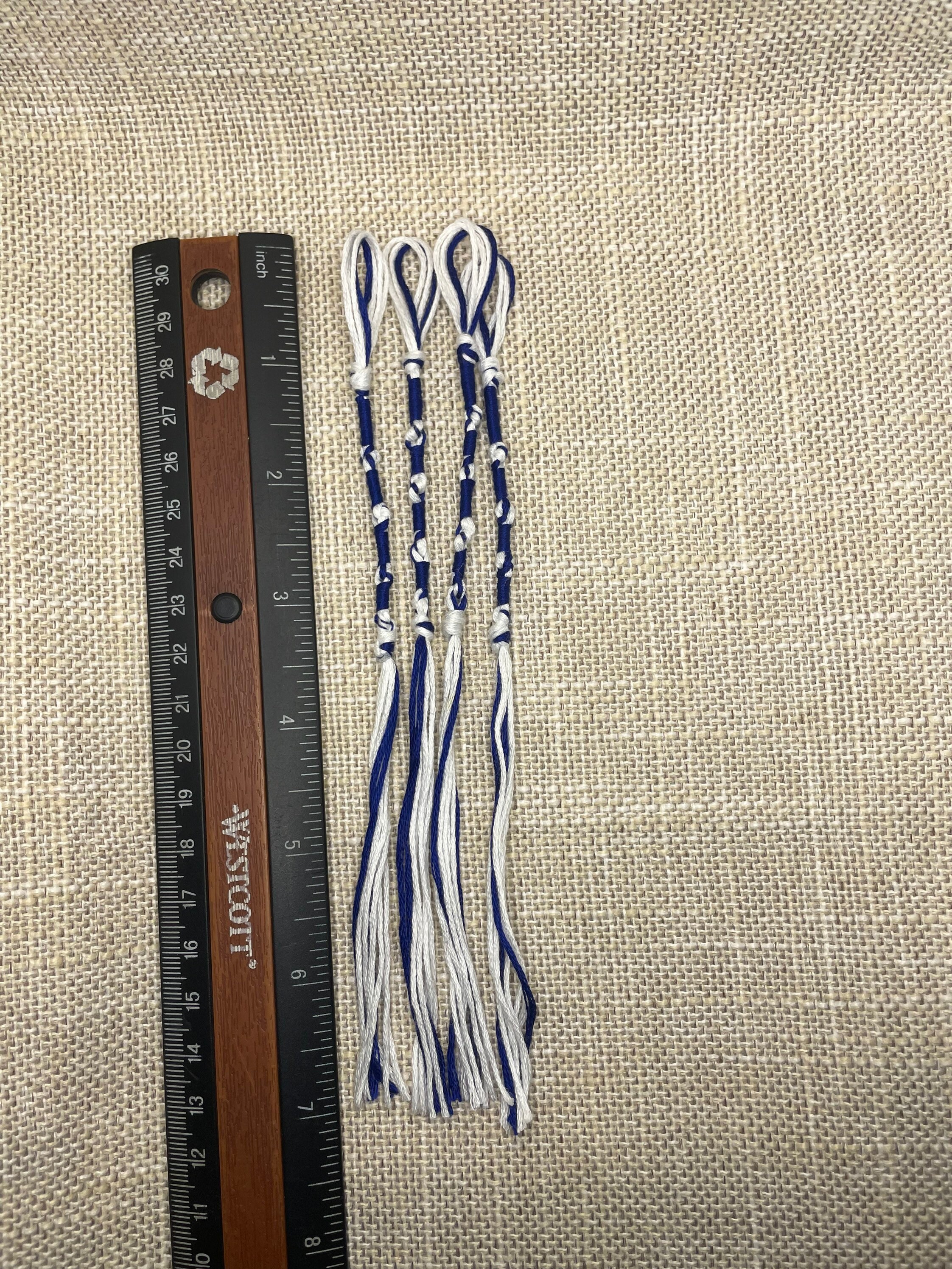 Blue White Tzit Zit tassel or Fringe - Etsy