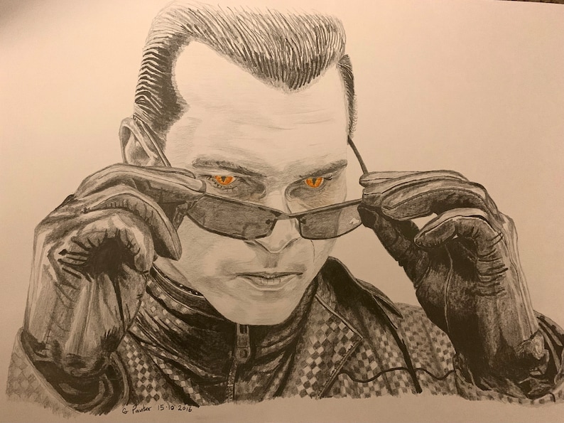 Albert Wesker From the Movie Resident Evil. Fine Art Pencil Print. - Etsy