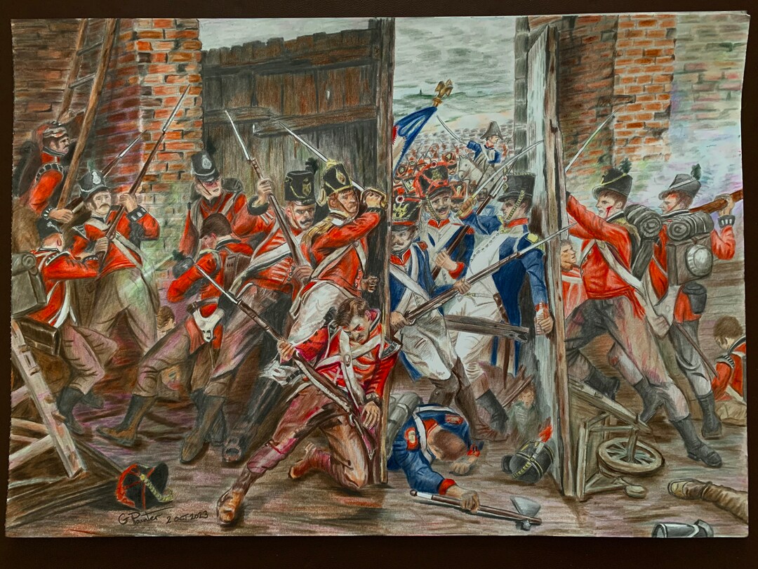 Waterloo Defenders. A Fine Art Pencil Drawing Print - Etsy