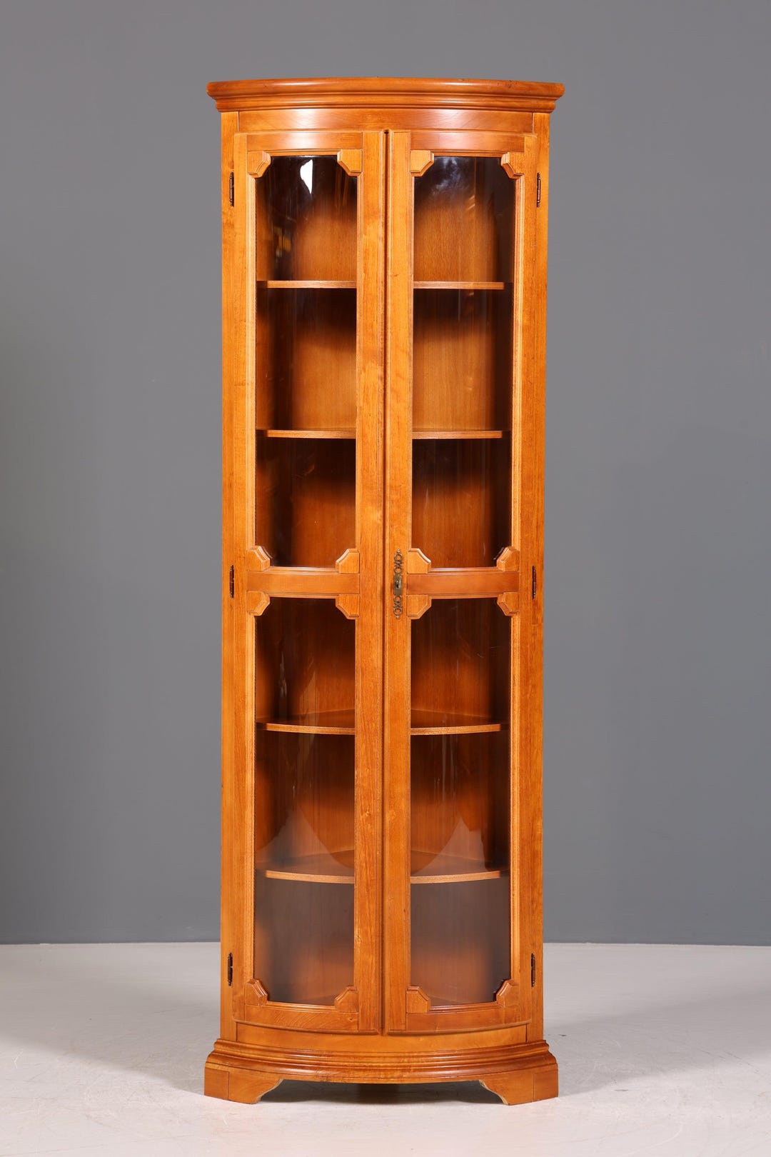 Dreamy Selva Corner Display Cabinet Antique Style Display Cabinet ...