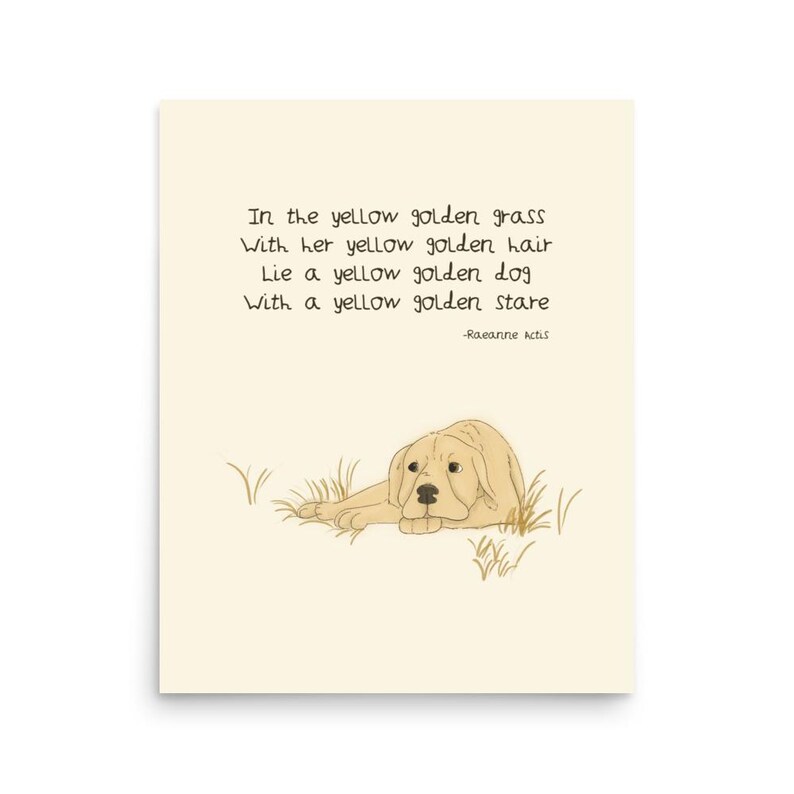 Golden Dog Poem | Gift for Dog Mom | Golden Retriever / Golden Doodle ...
