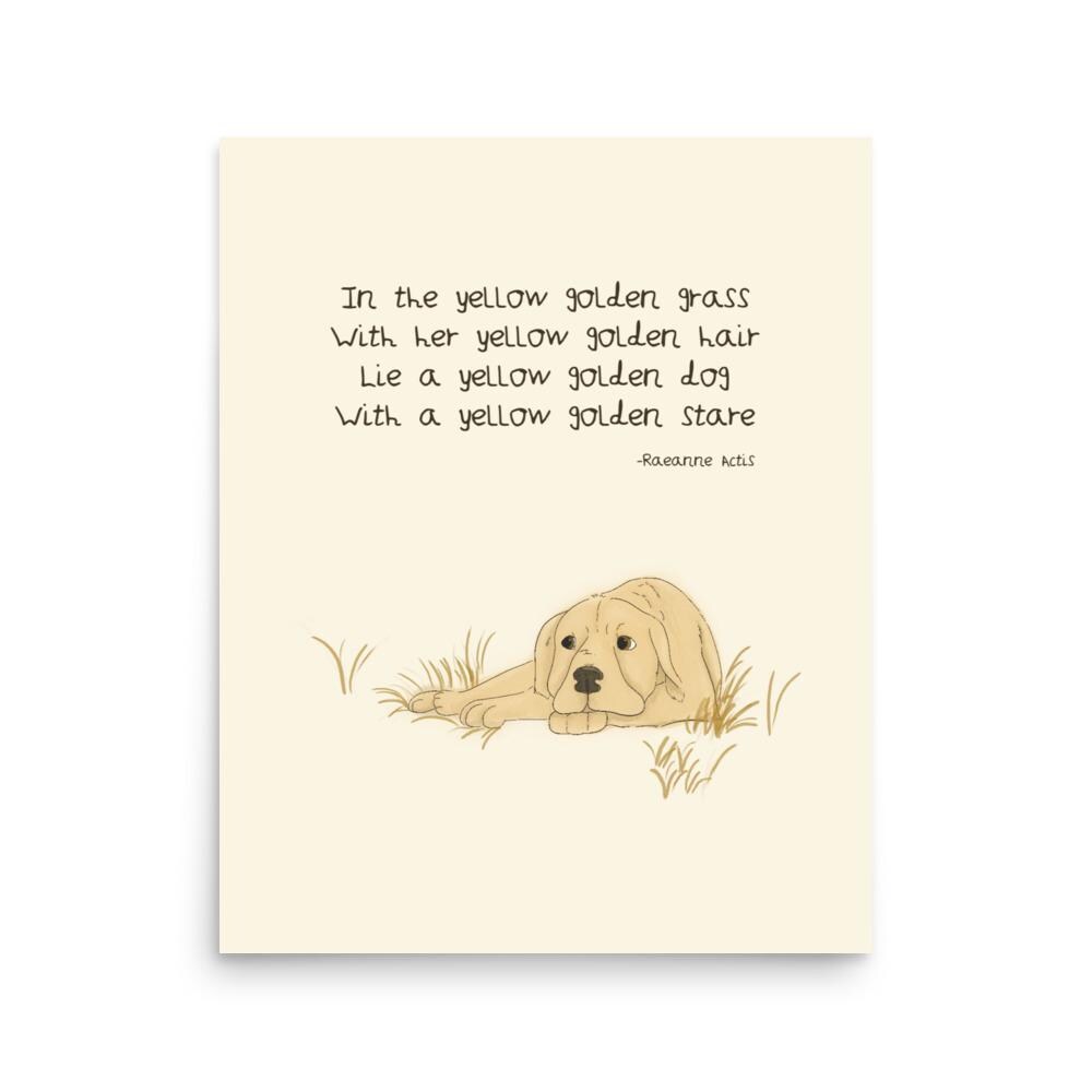 Golden Dog Poem | Gift for Dog Mom | Golden Retriever / Golden Doodle ...