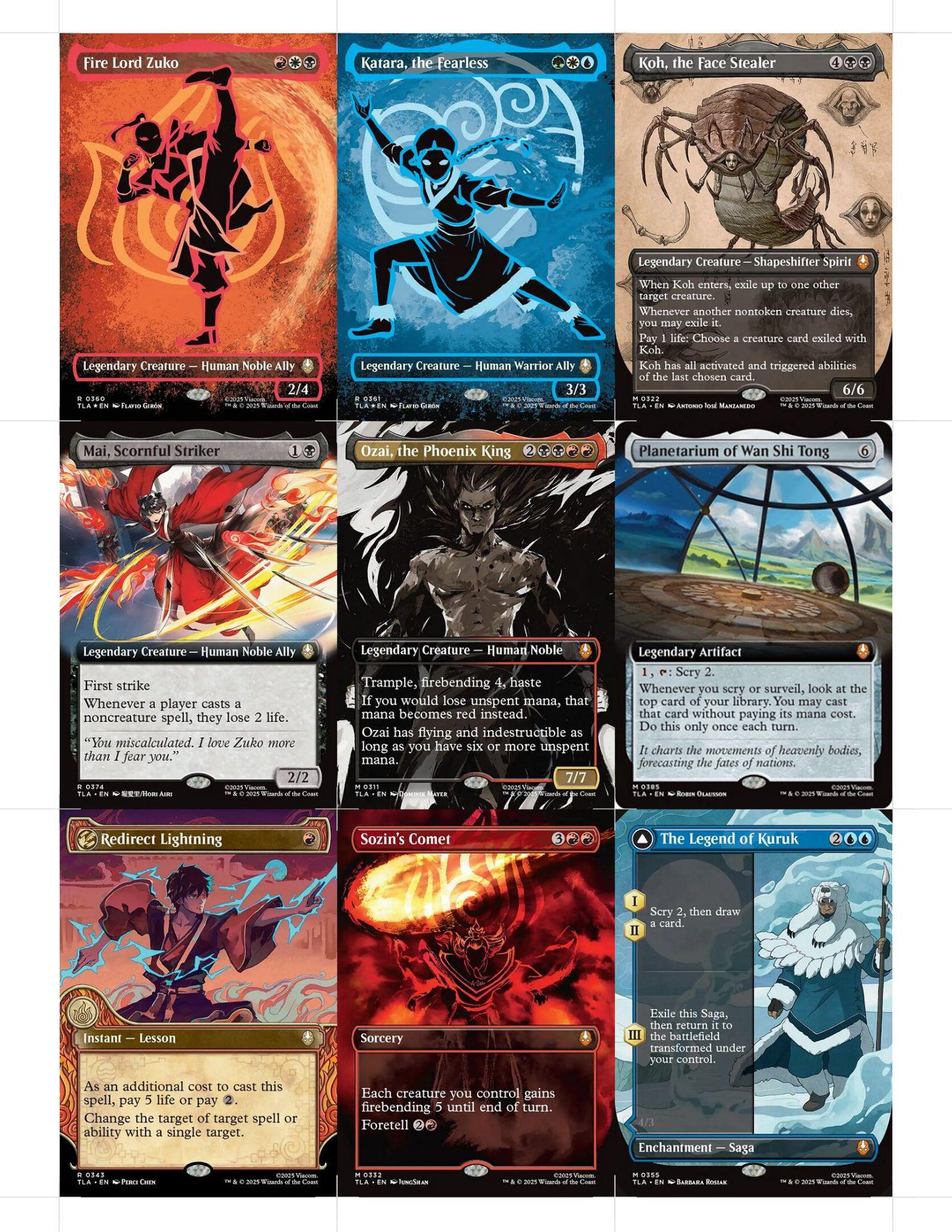 Proxy ATLA High Value Cards - Etsy