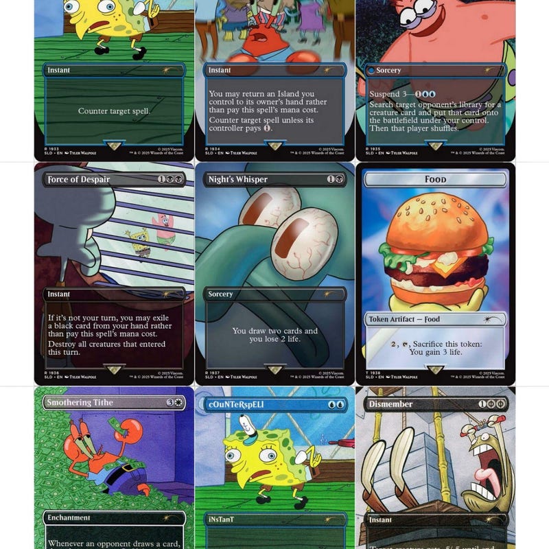 Spongebob Trading Cards - Etsy