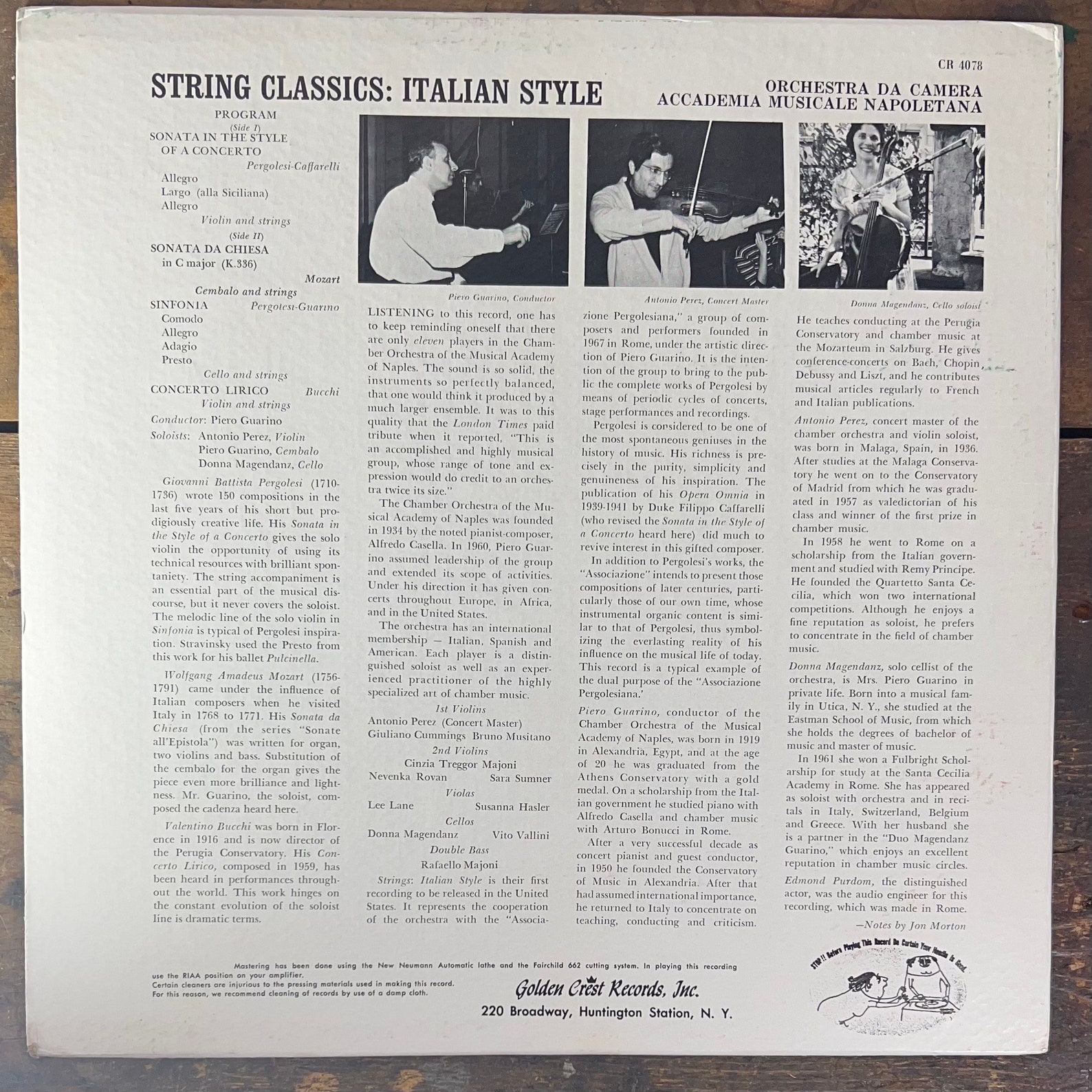 Classic Italian Records, Vintage Vinyl; Mario Lanza, Giuseppe Di ...