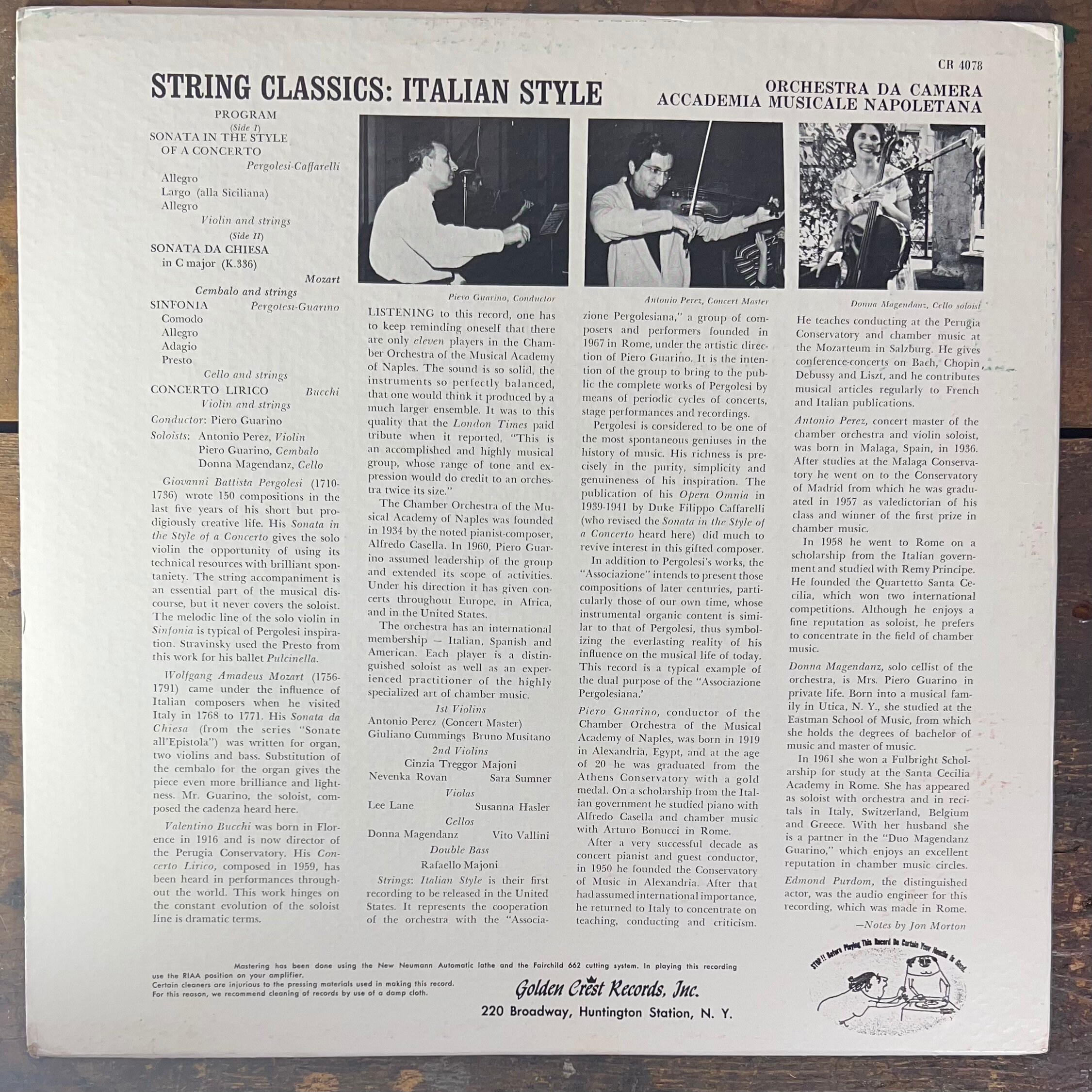 Classic Italian Records, Vintage Vinyl; Mario Lanza, Giuseppe Di ...